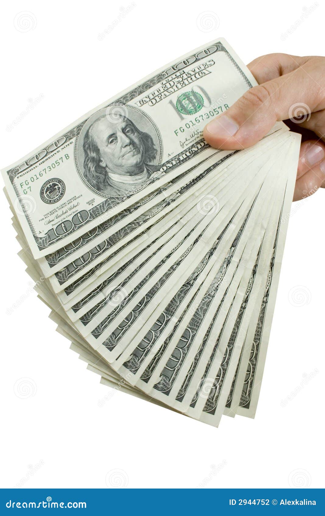 Money in fingers stock photo. Image of coin, human, making - 2944752