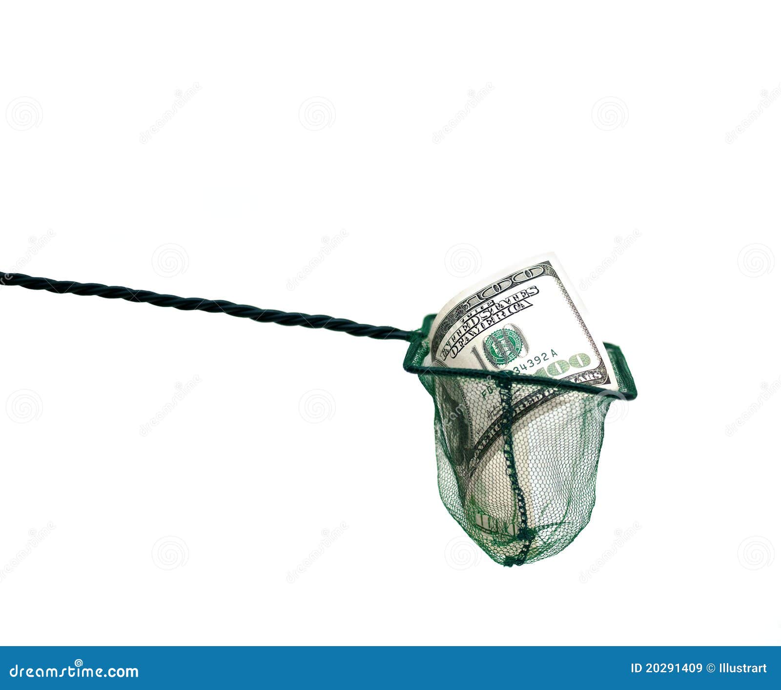 Money in fishing net stock image. Image of financial - 20291409