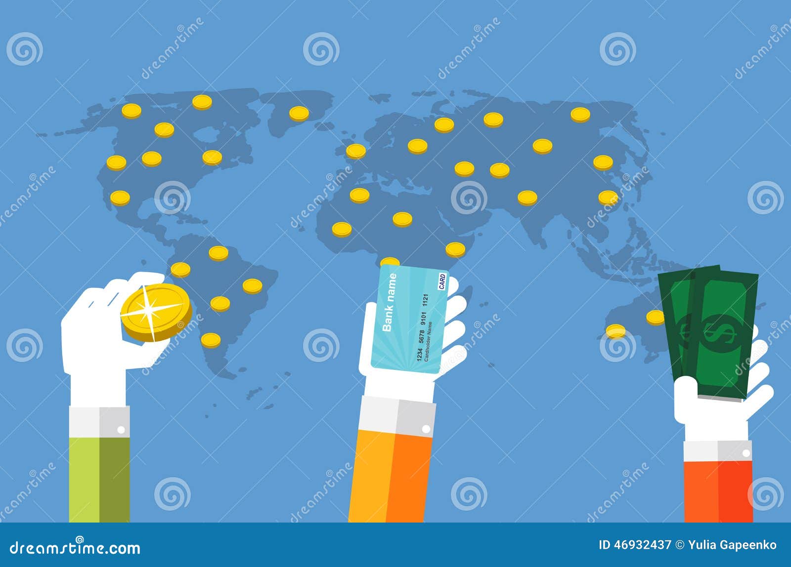 Money Flat Design Concept Vector Illustration. Stock Vector ...