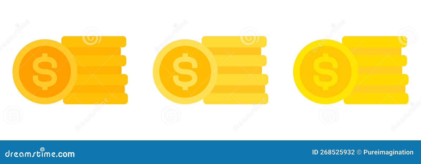 Money in Flat Style Isolated Stock Vector - Illustration of coin ...