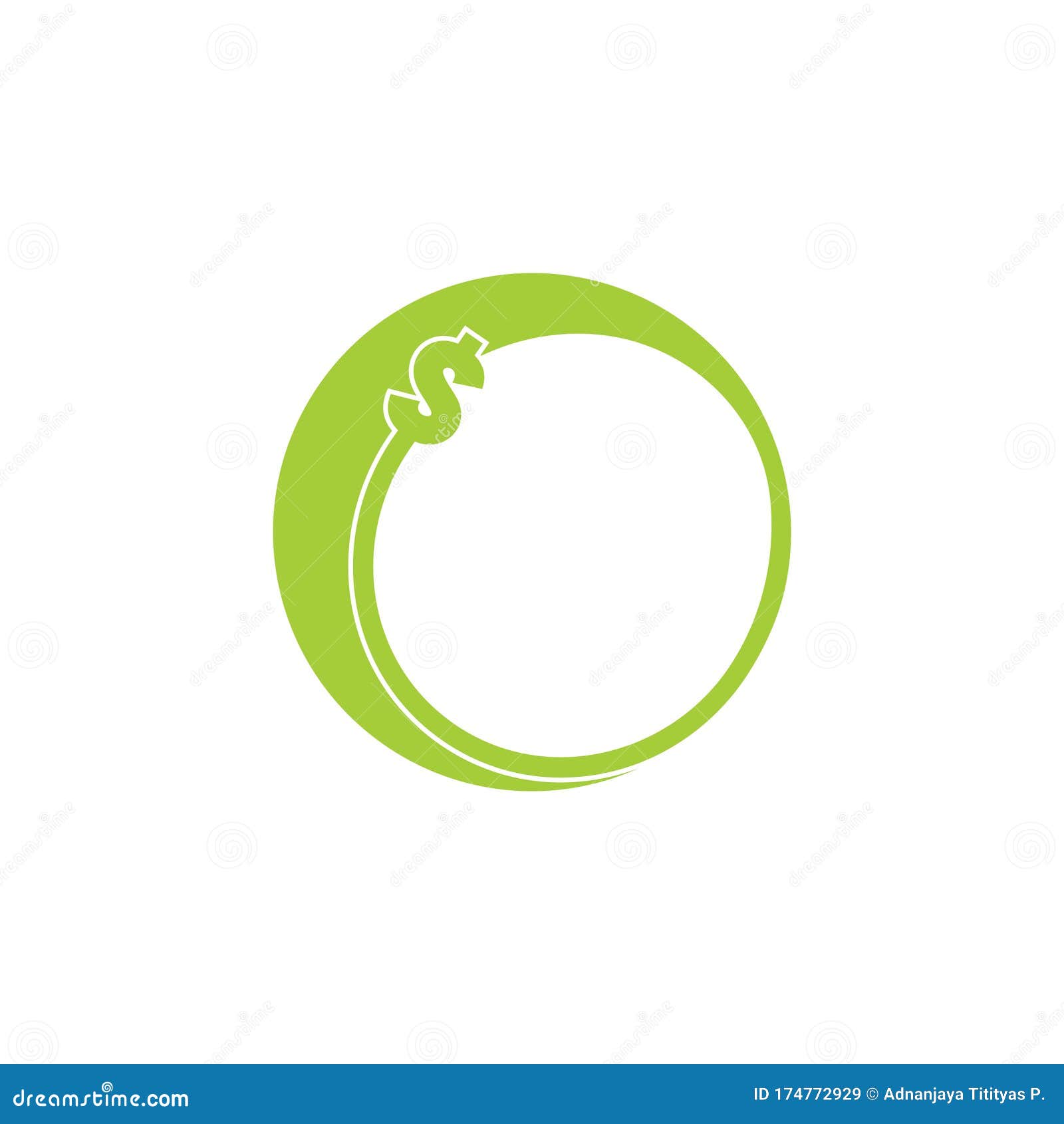 Money Flow Circle Motion Geometric Symbol Logo Vector Stock Vector ...