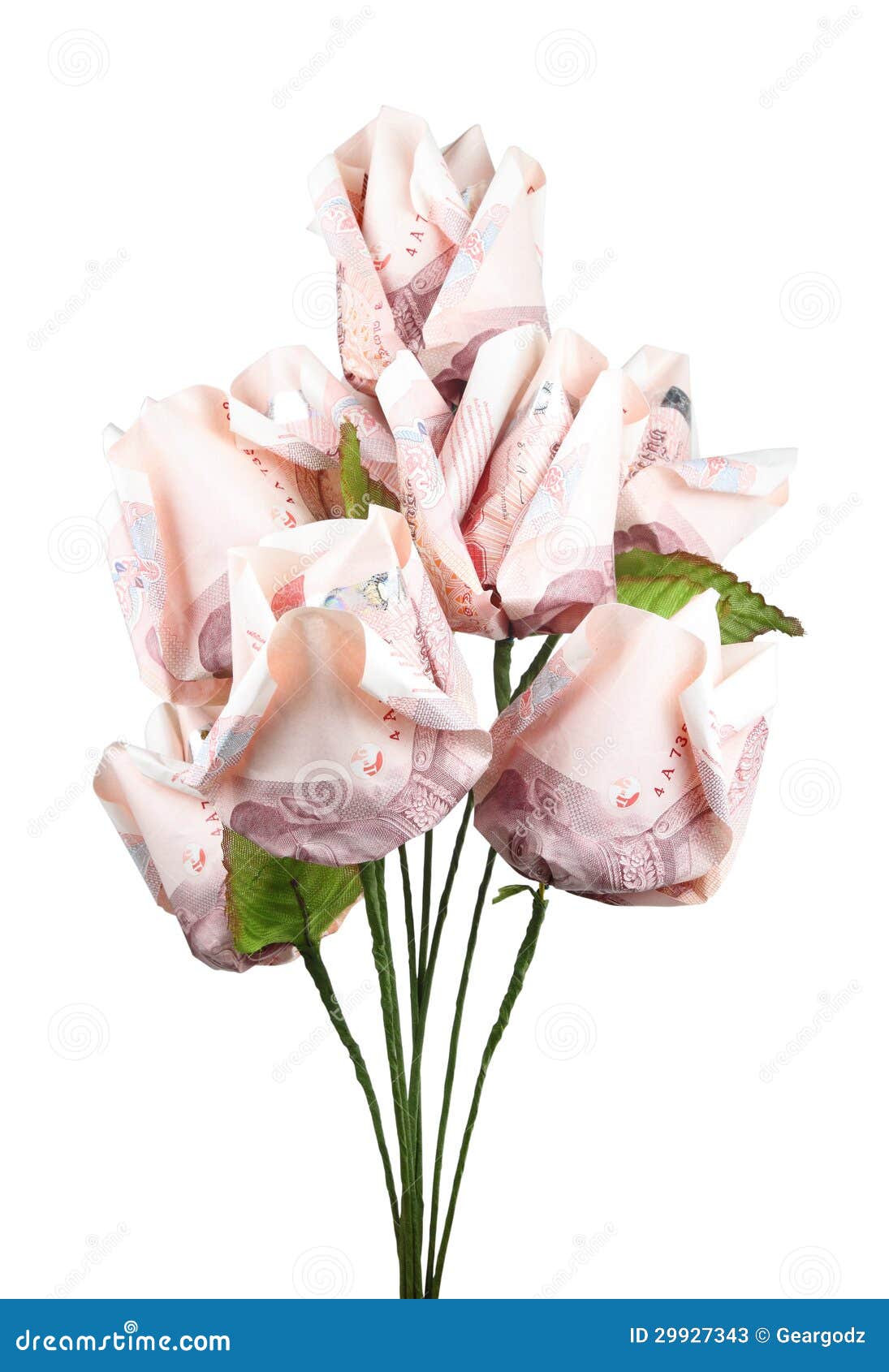 Money flower stock image. Image of bouquet, baht, bill - 29927343