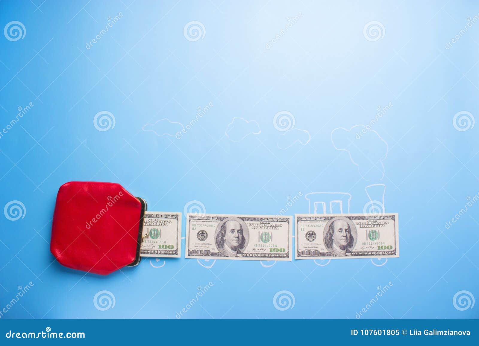 Money Fly Away from the Wallet Stock Image - Image of expenditure ...