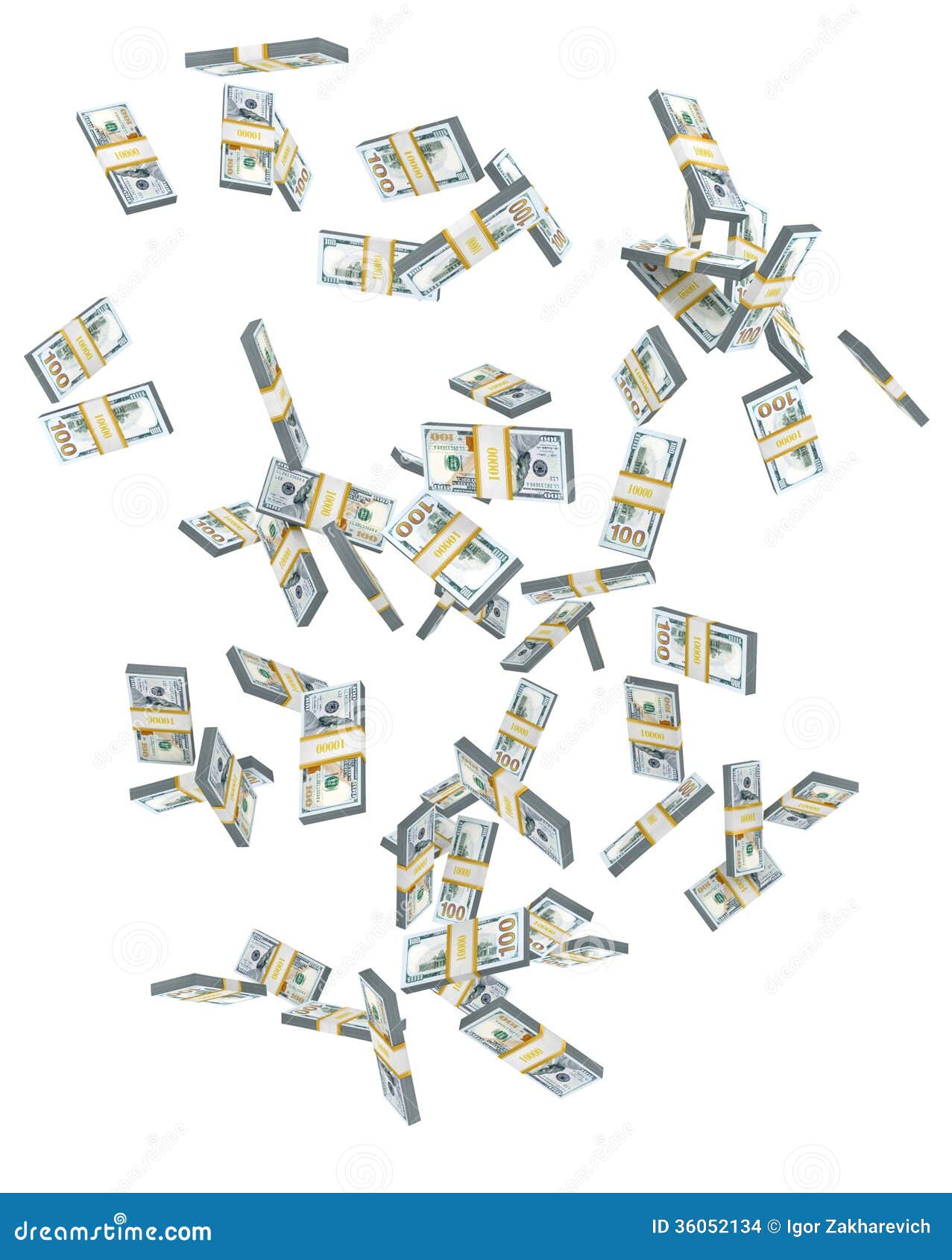 Money is Flying in the Air. Stock Illustration - Illustration of ...