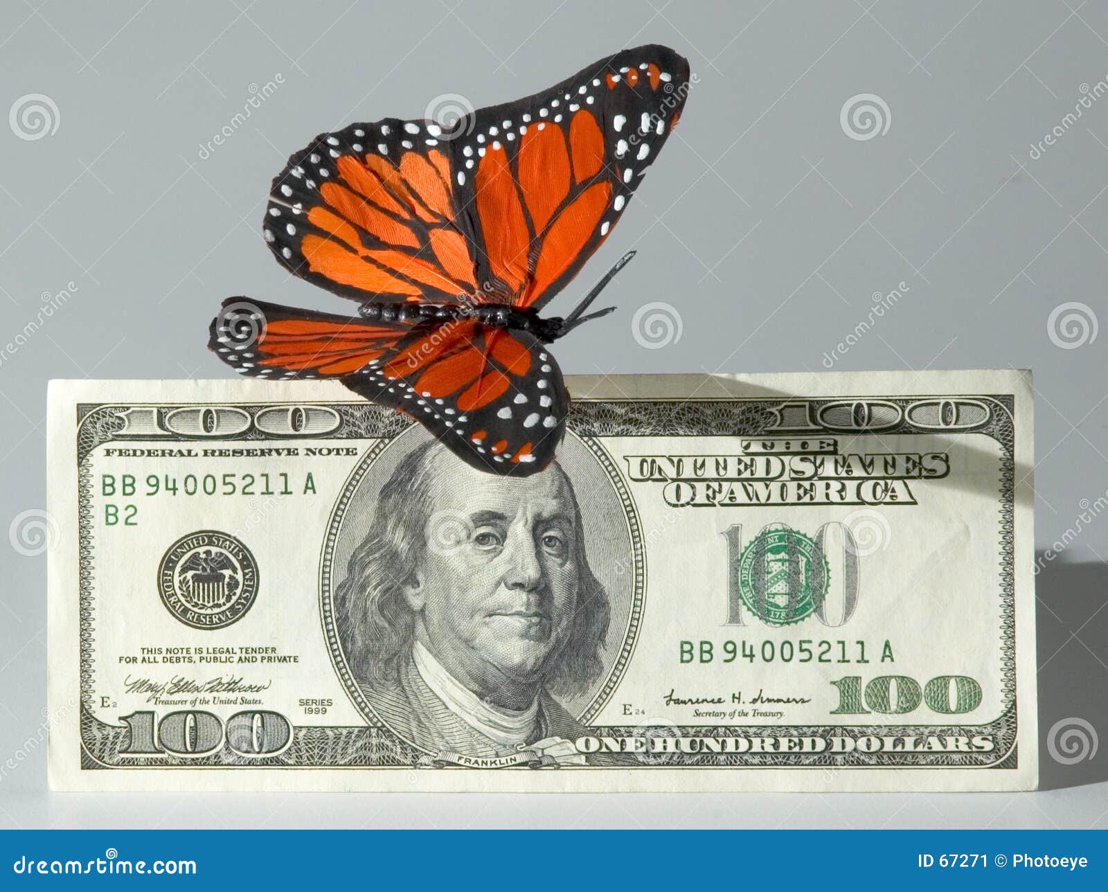 Money flying away stock image. Image of wings, dollars, insects - 67271