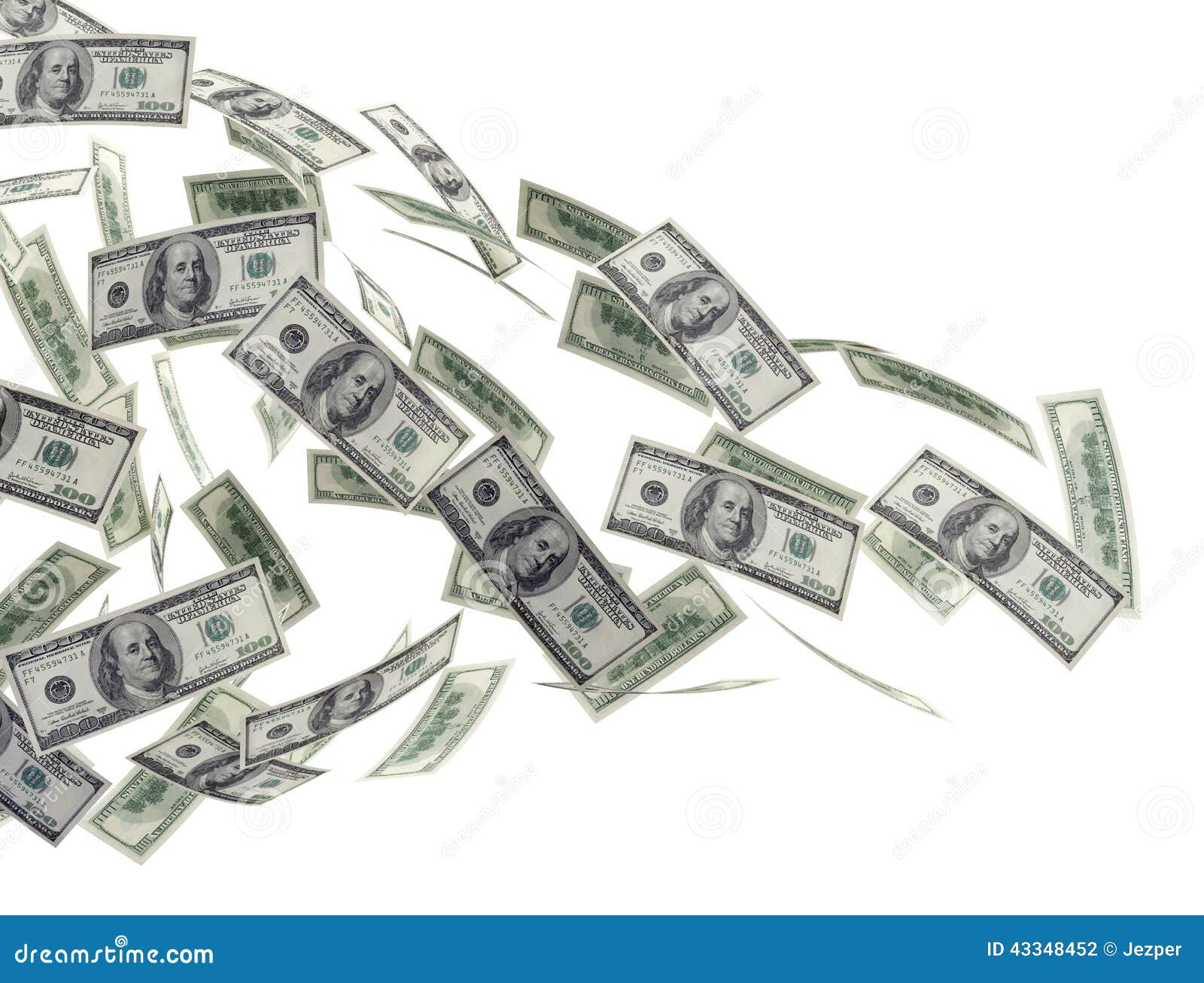 Money flying background stock illustration. Illustration of abstract ...