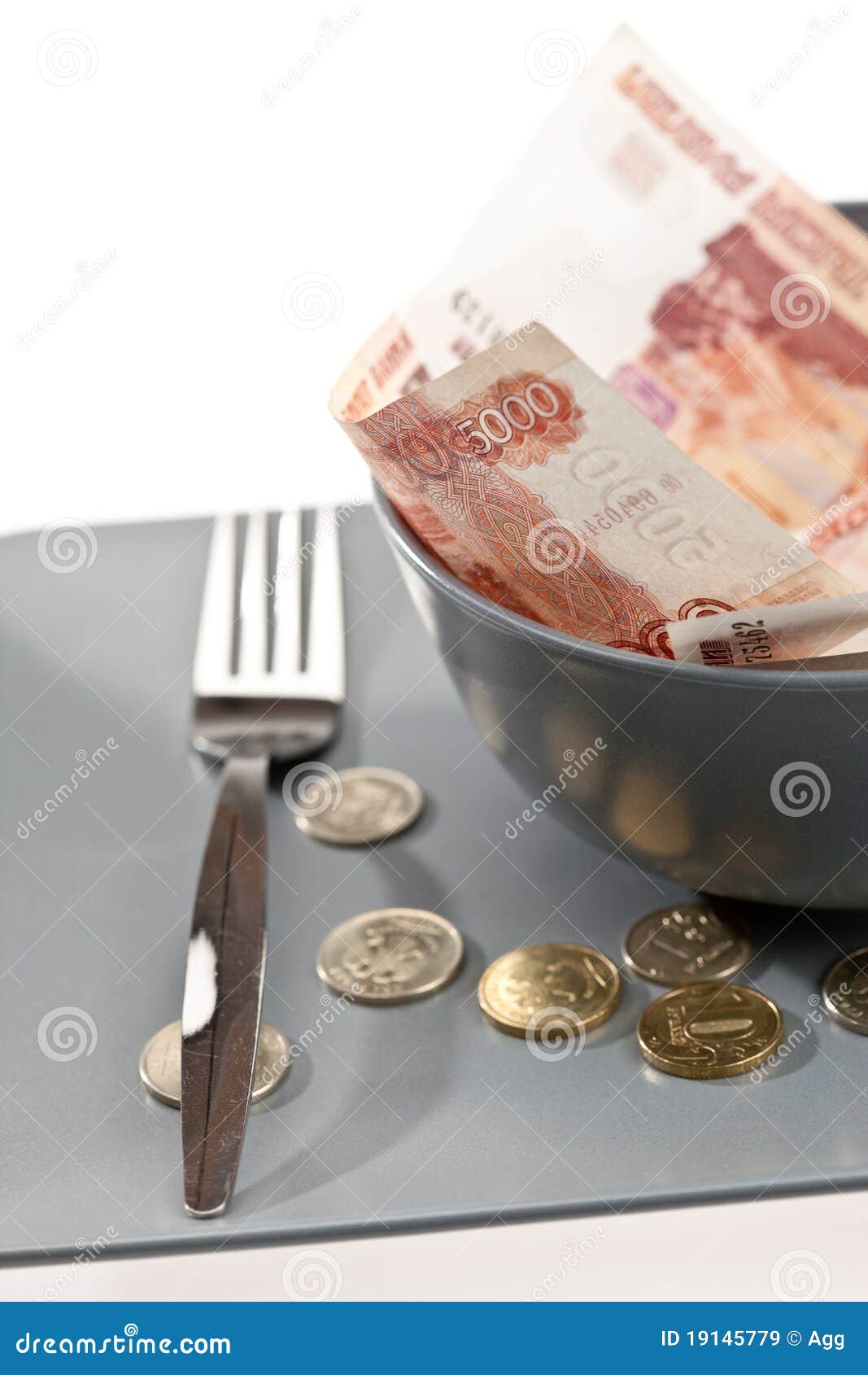 Money food stock image. Image of dish, bank, rouble, business - 19145779