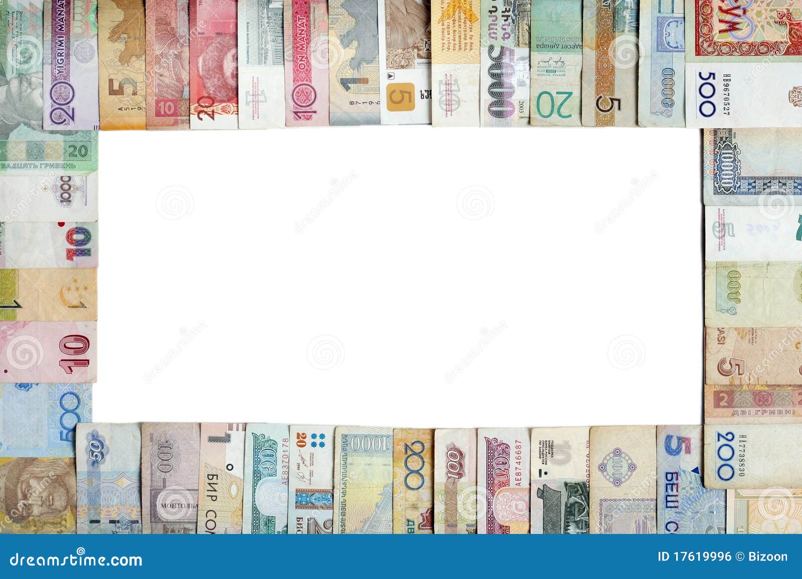 Money frame stock photo. Image of financial, isolated - 17619996