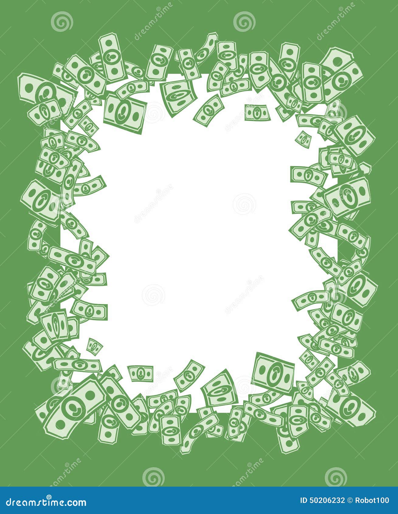 Money Frame, Money Background Stock Vector - Illustration of bill ...