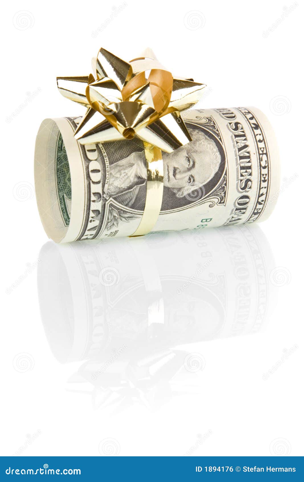 Money gift of 1 dollar stock photo. Image of sales, investing - 1894176