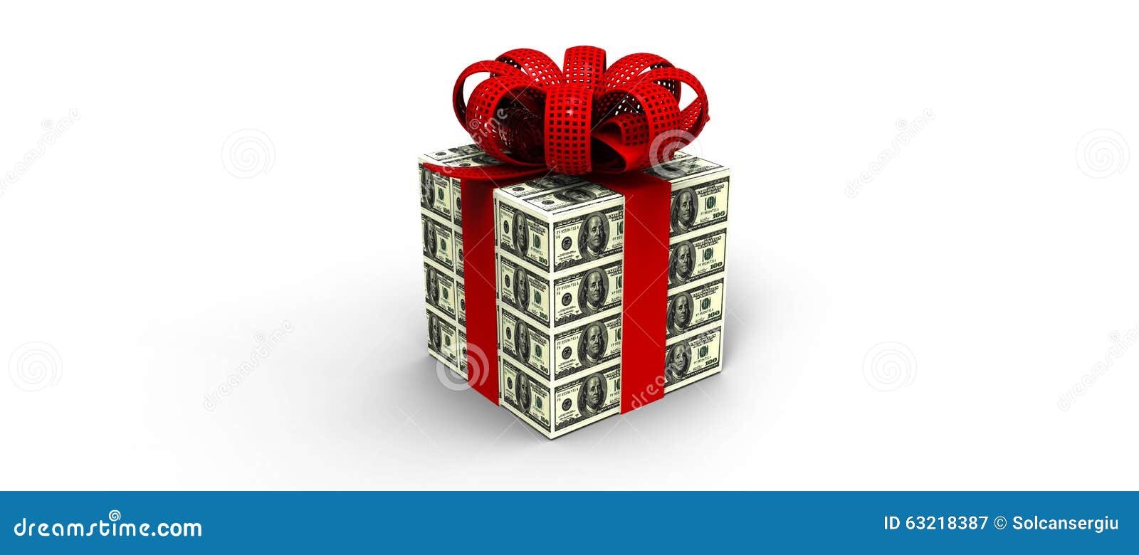 Money gift Dollar stock illustration. Illustration of winner - 63218387