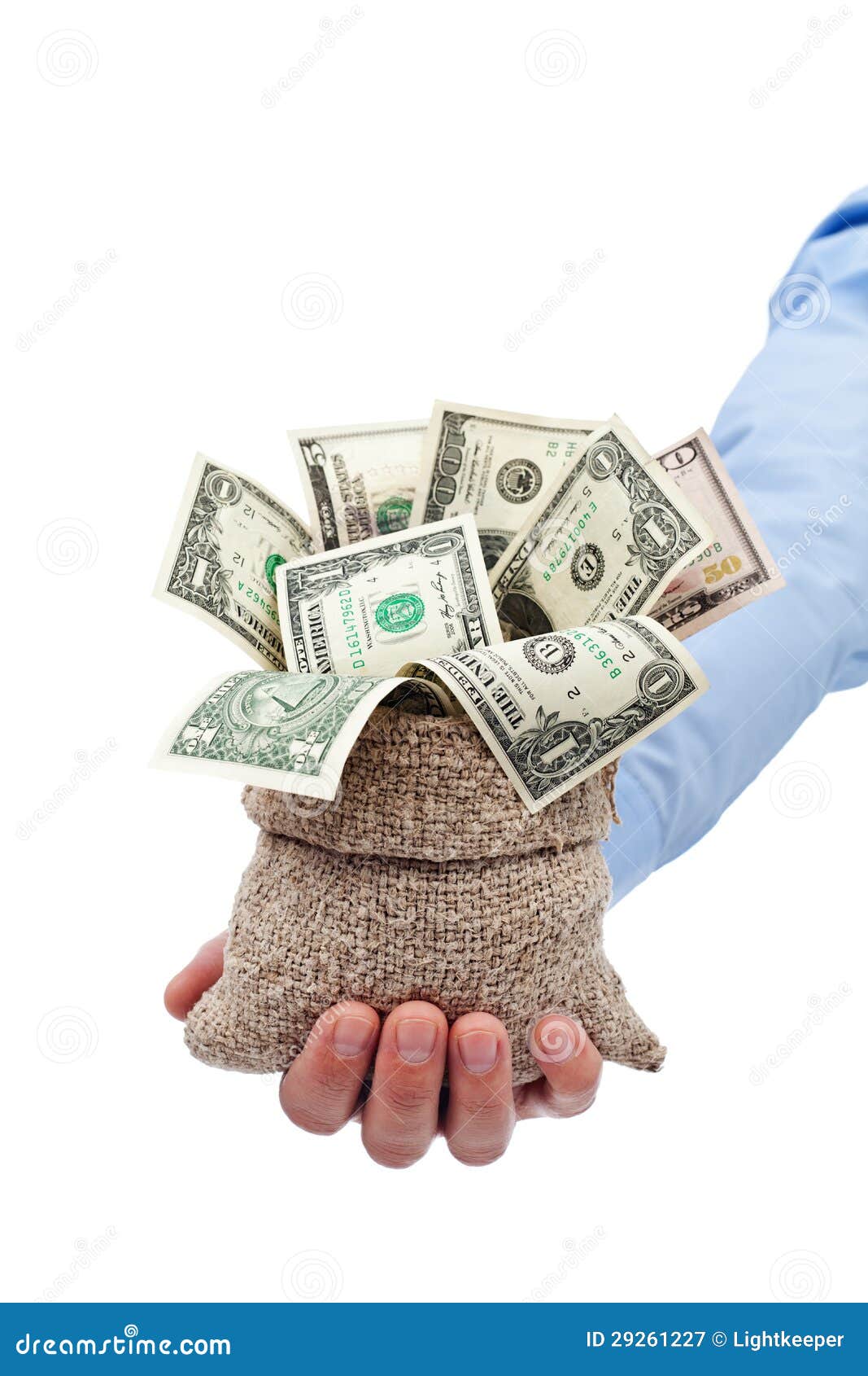 Money Given To You As a Gift or Grant Stock Image - Image of dollar ...