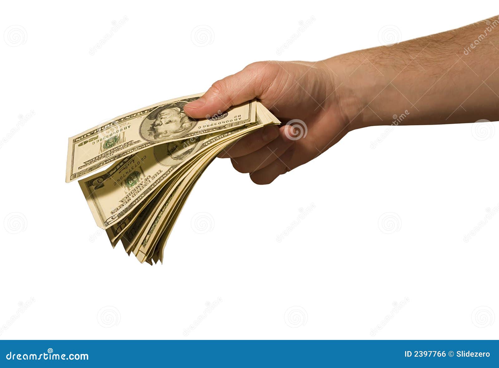 Money giving stock photo. Image of dollars, isolated, banknote - 2397766