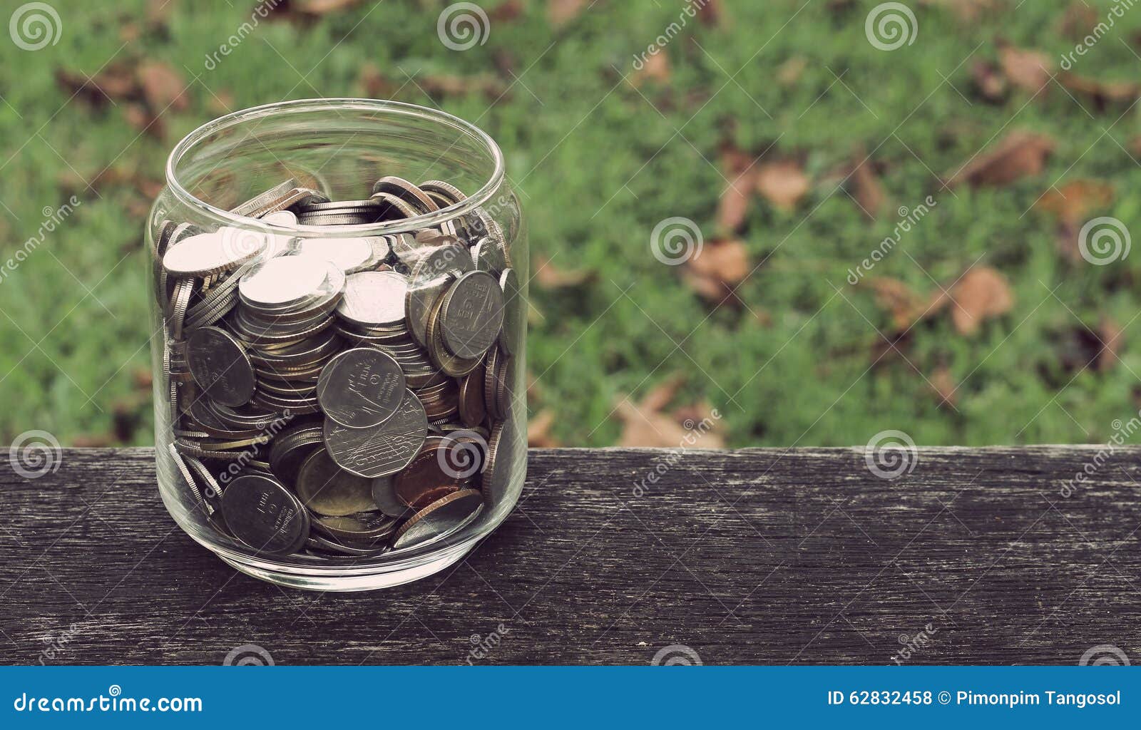 Money in the glass stock photo. Image of interest, business - 62832458
