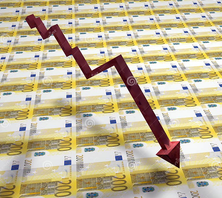 Money going down stock illustration. Illustration of banking - 8338115