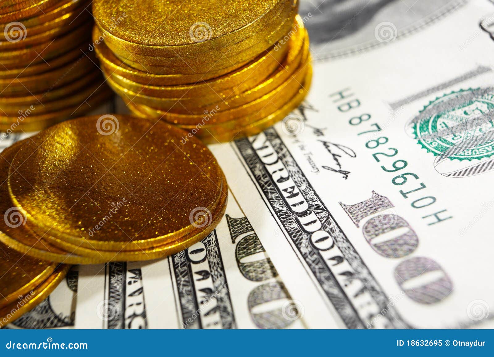 Money and gold coins stock image. Image of coins, life - 18632695