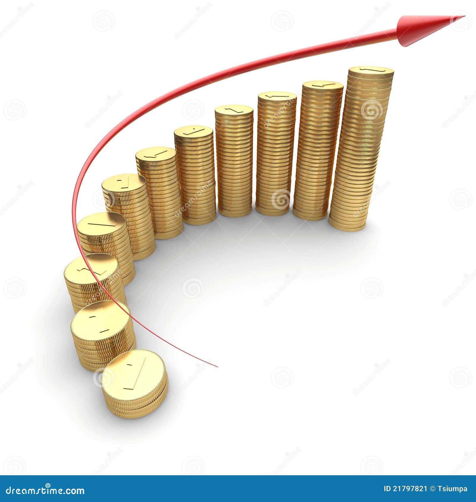 Money graph stock illustration. Illustration of interest - 21797821