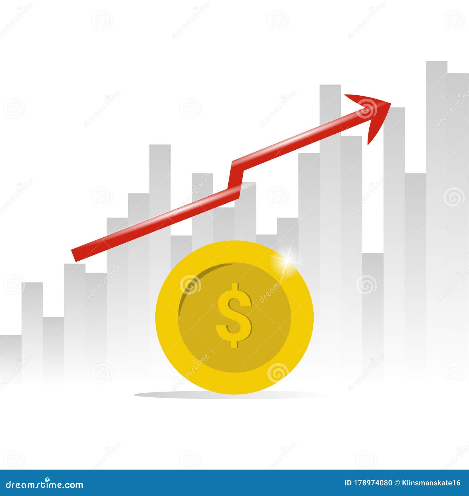 Money Graphic Chart Up Design Background Stock Illustration ...