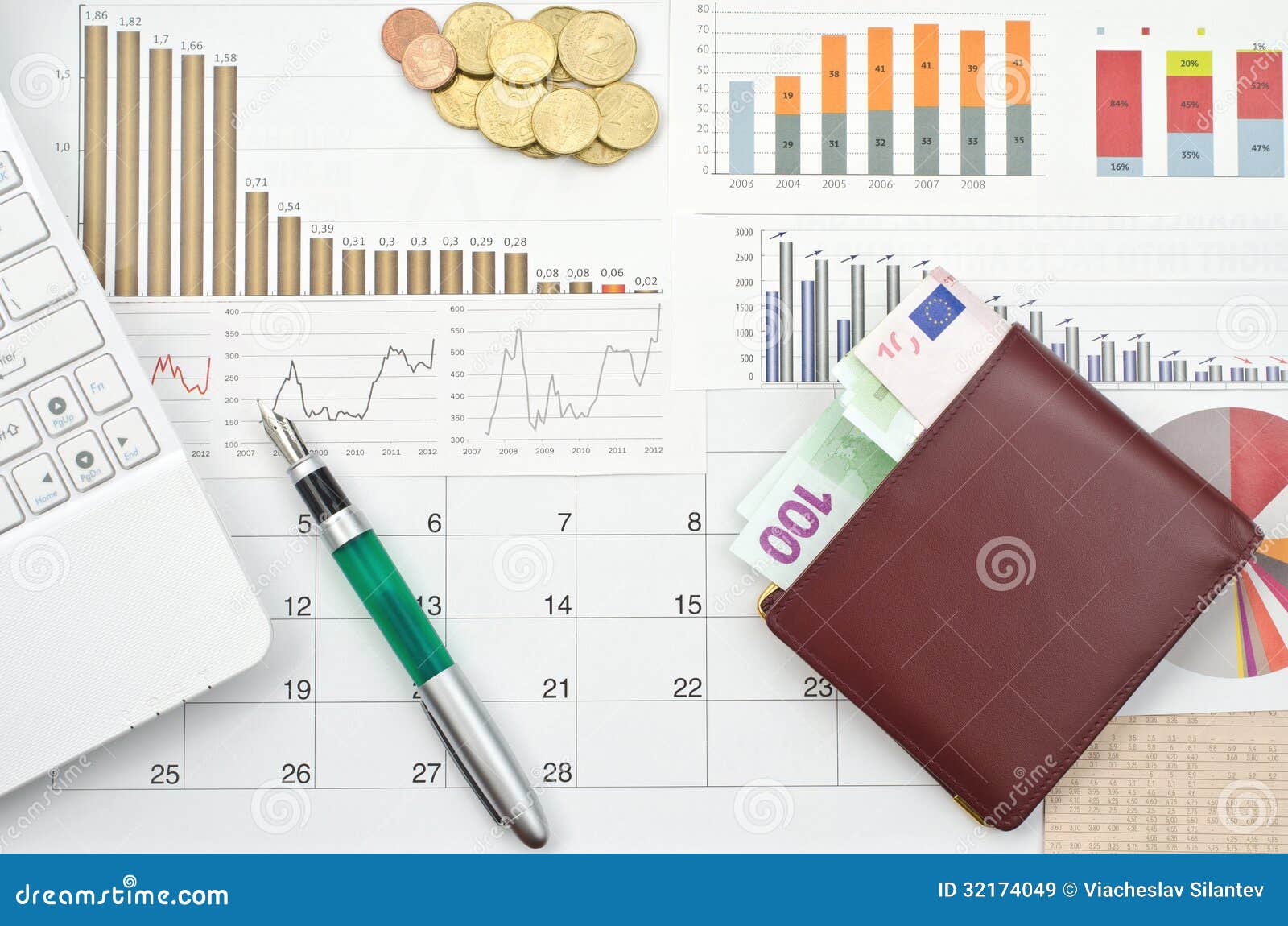 Money and graphs stock image. Image of investments, bank - 32174049