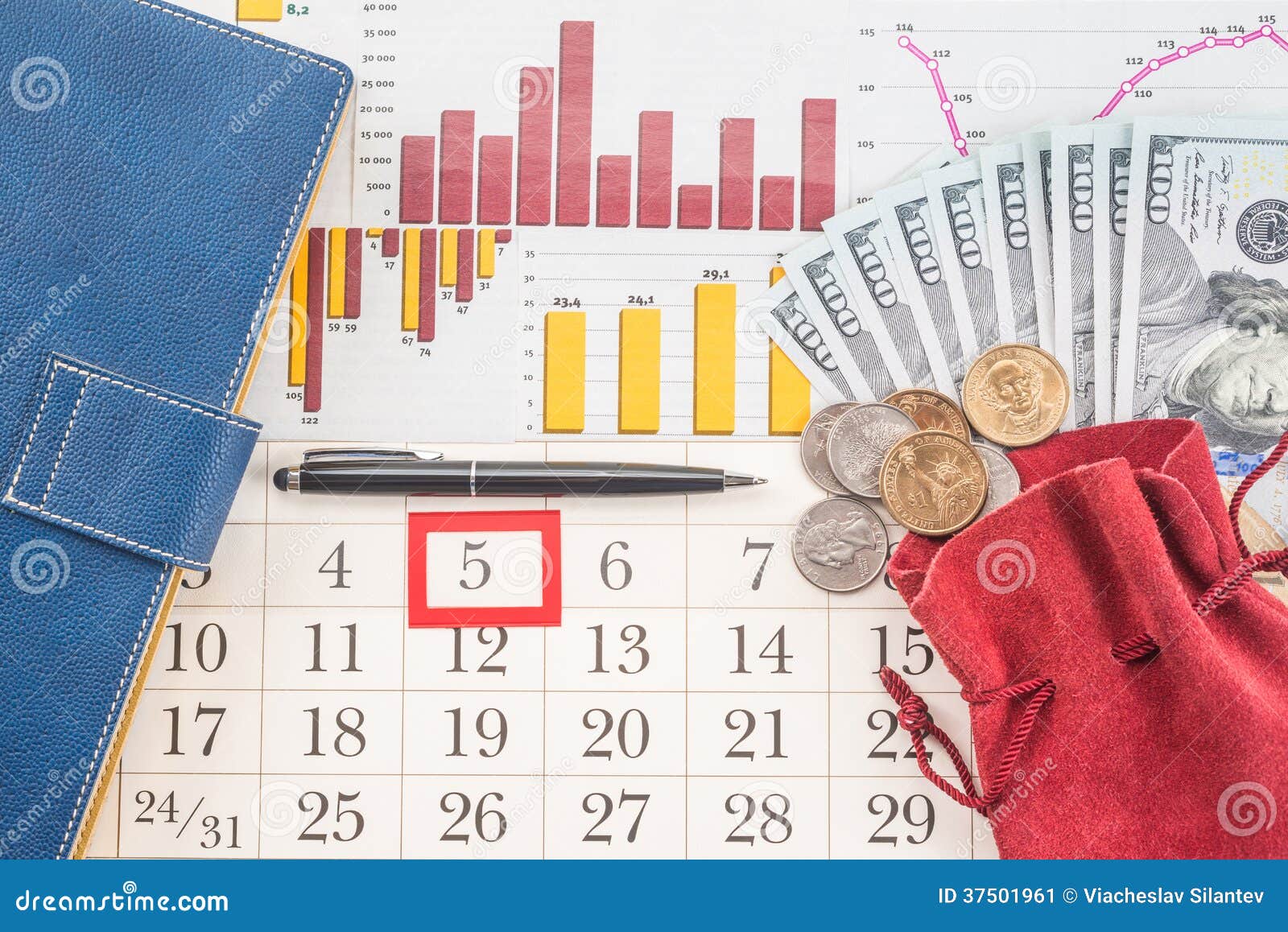 Money and graphs stock image. Image of currency, bills - 37501961