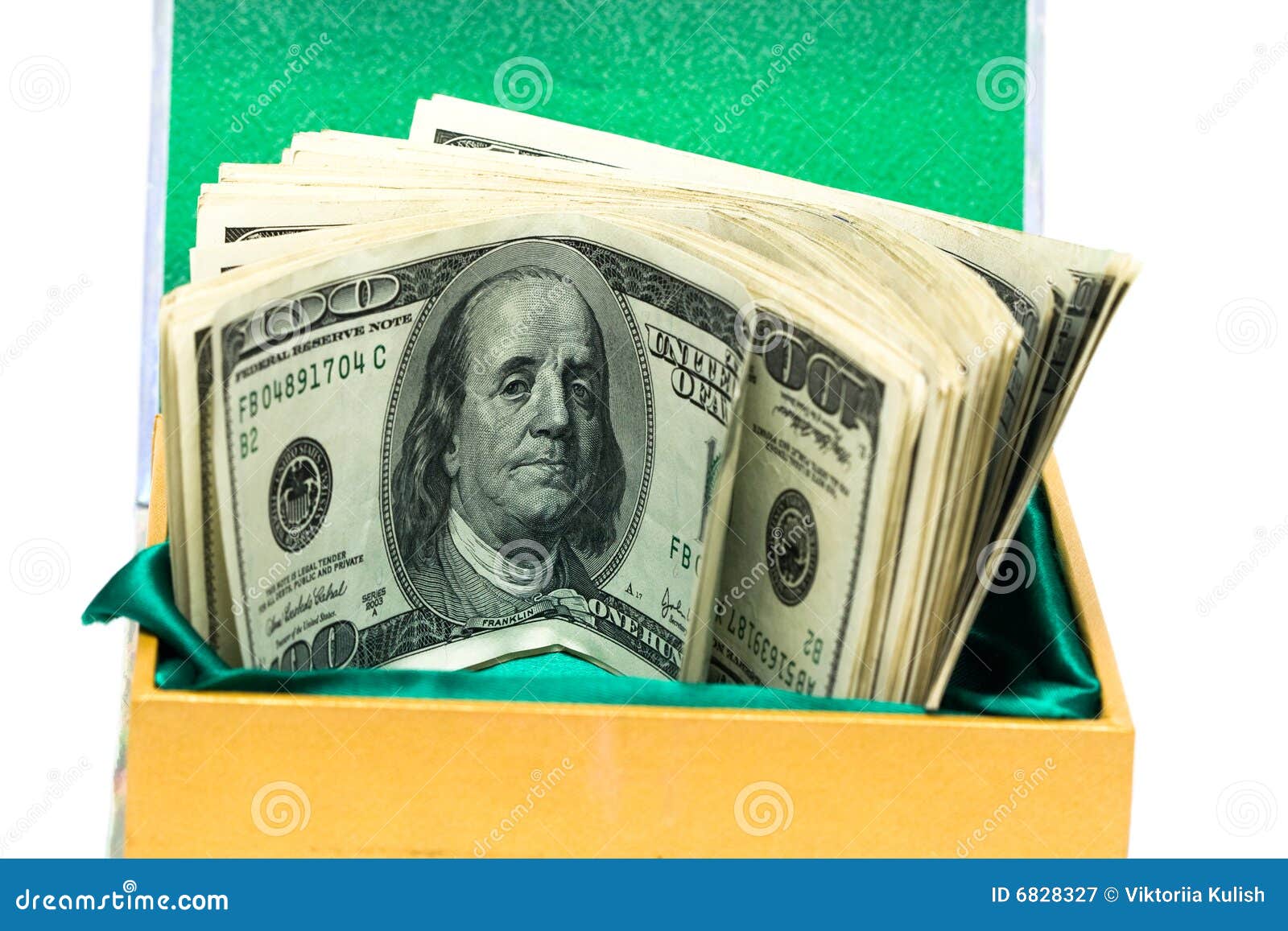 Money in green box stock image. Image of paying, greed - 6828327