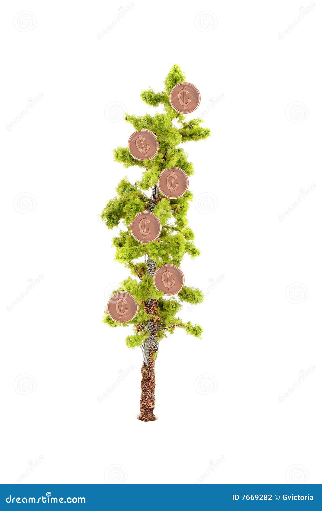 Money growing on tree stock photo. Image of penny, growth - 7669282