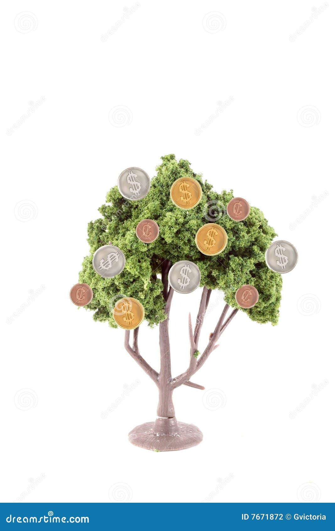 Money growing on tree stock photo. Image of currency, grow - 7671872