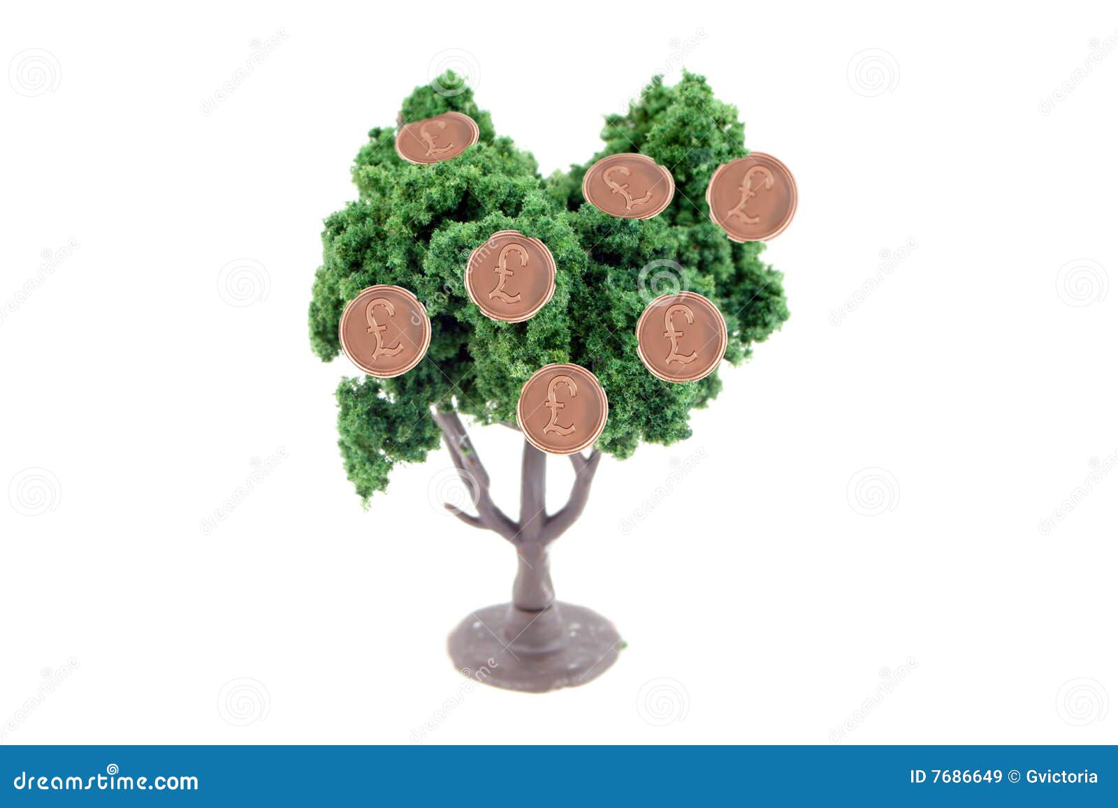 Money growing on tree stock image. Image of savings, financing - 7686649