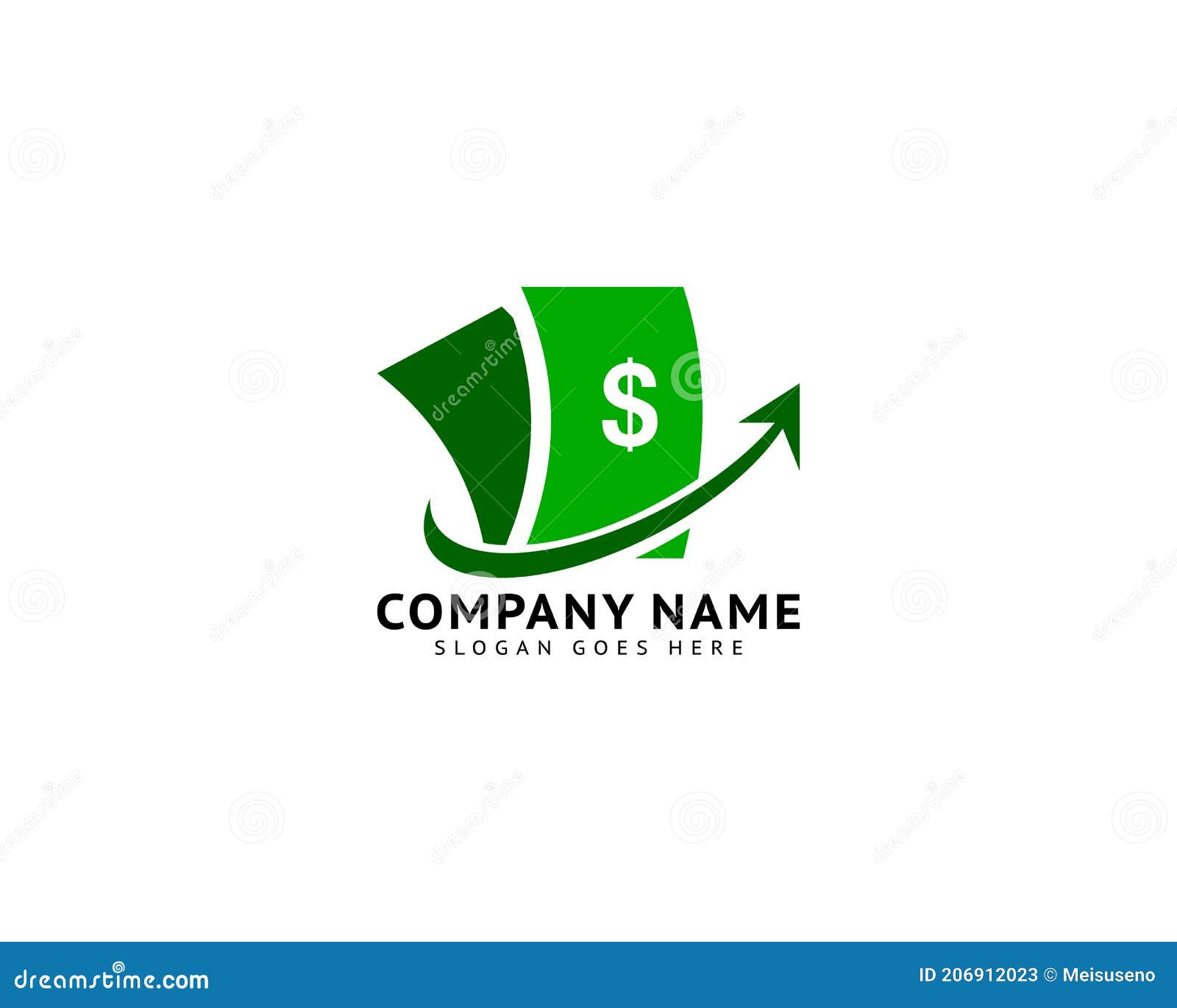 Money Growth Logo Design Vector Template Stock Vector - Illustration of ...