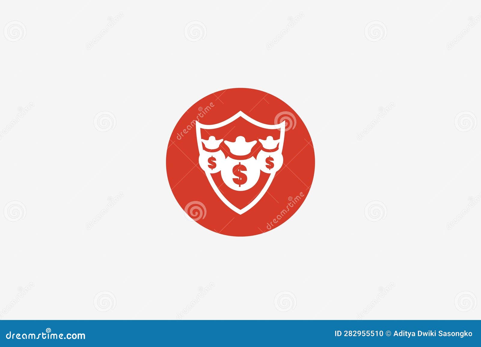 Money Guard Safety Icon or Symbol Stock Vector - Illustration of ...