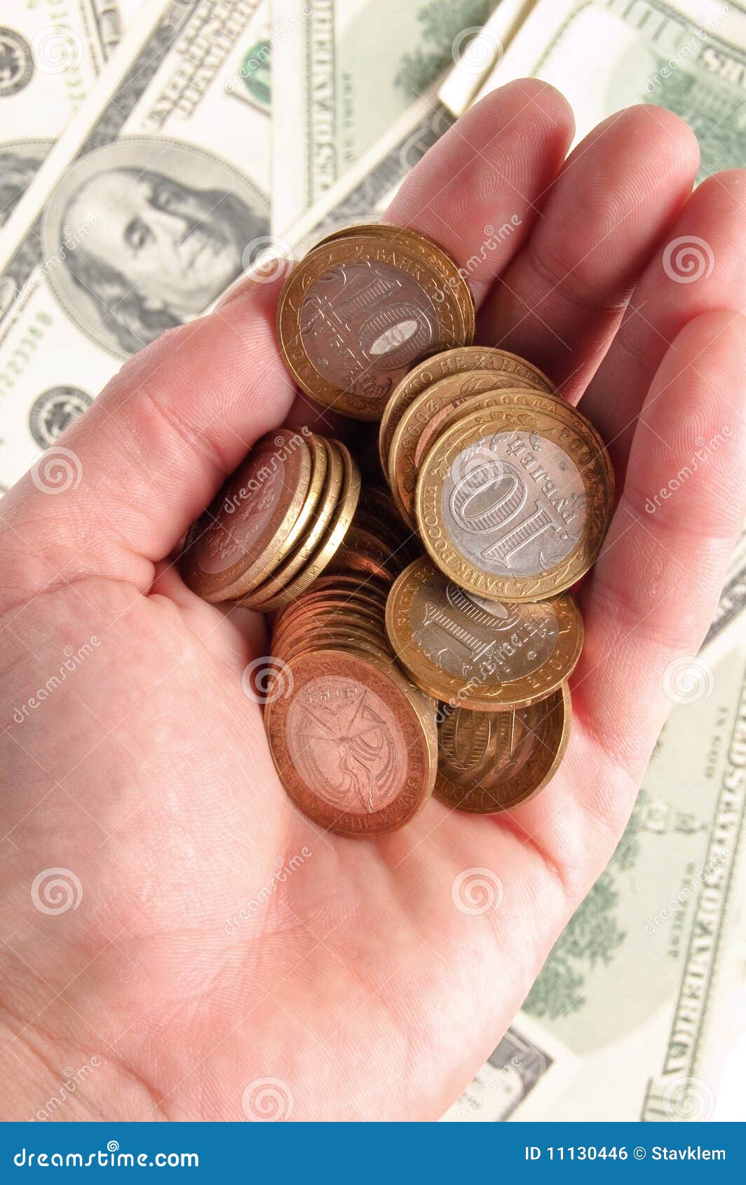 Money in the hand stock photo. Image of holding, investment - 11130446
