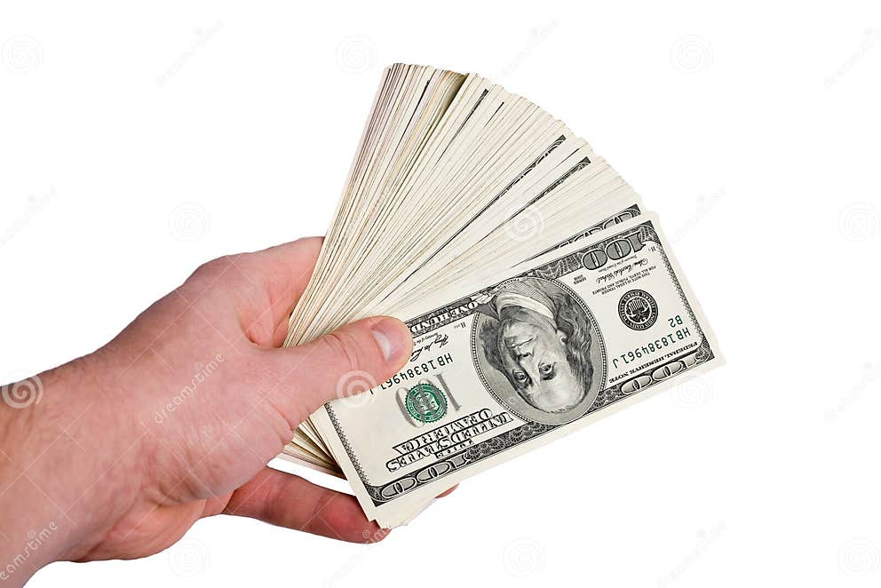Money in the hand stock image. Image of bill, concepts - 12734423