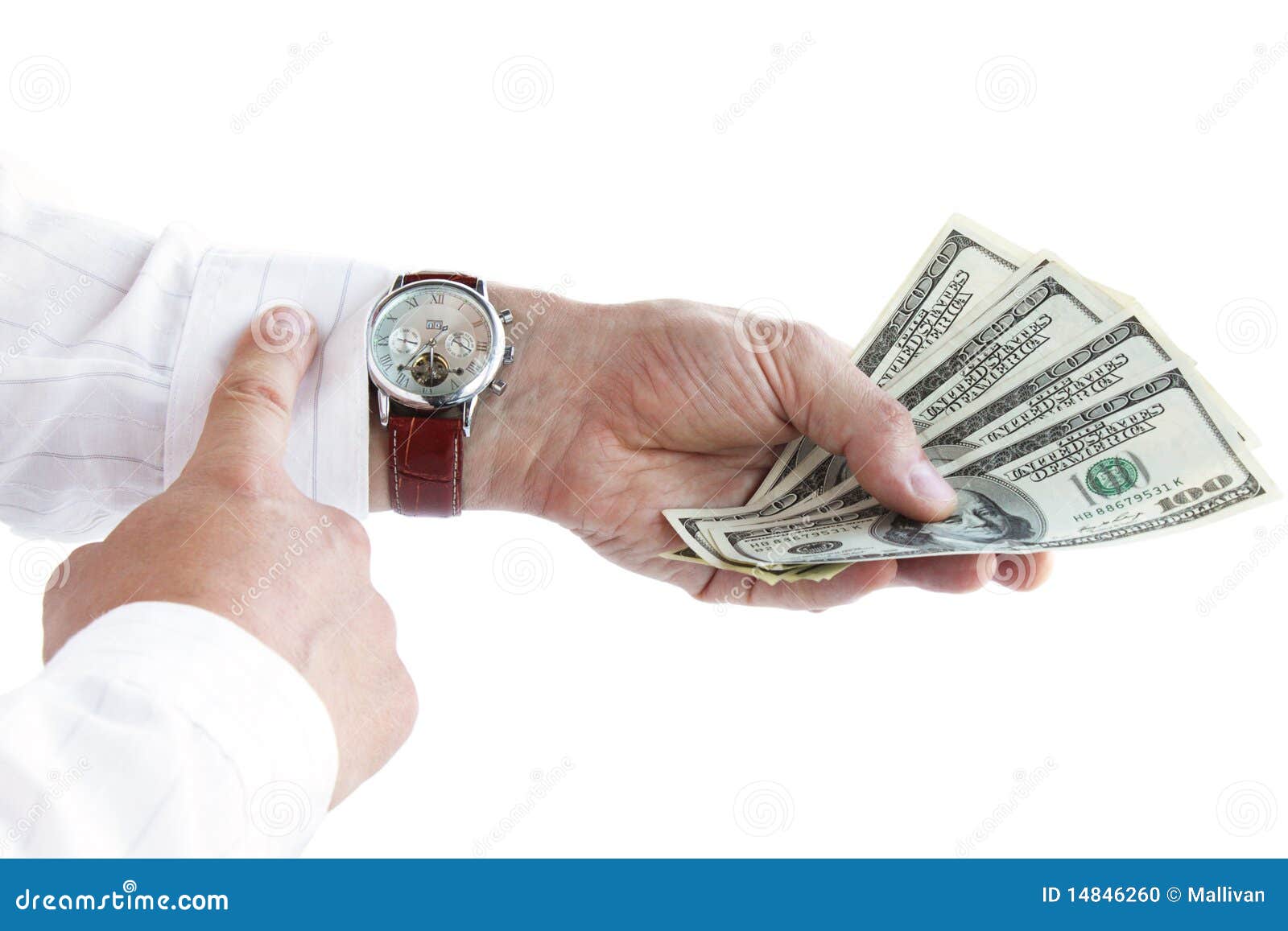 Money in the hand stock photo. Image of profit, proceeds - 14846260
