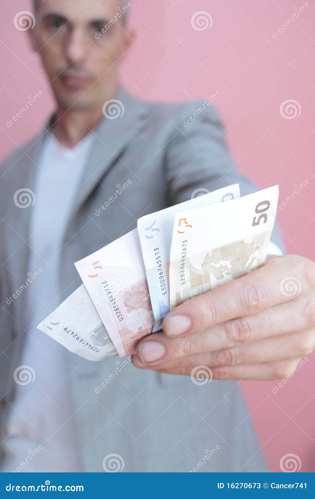 Money in the hand stock image. Image of prosperity, cash - 16270673