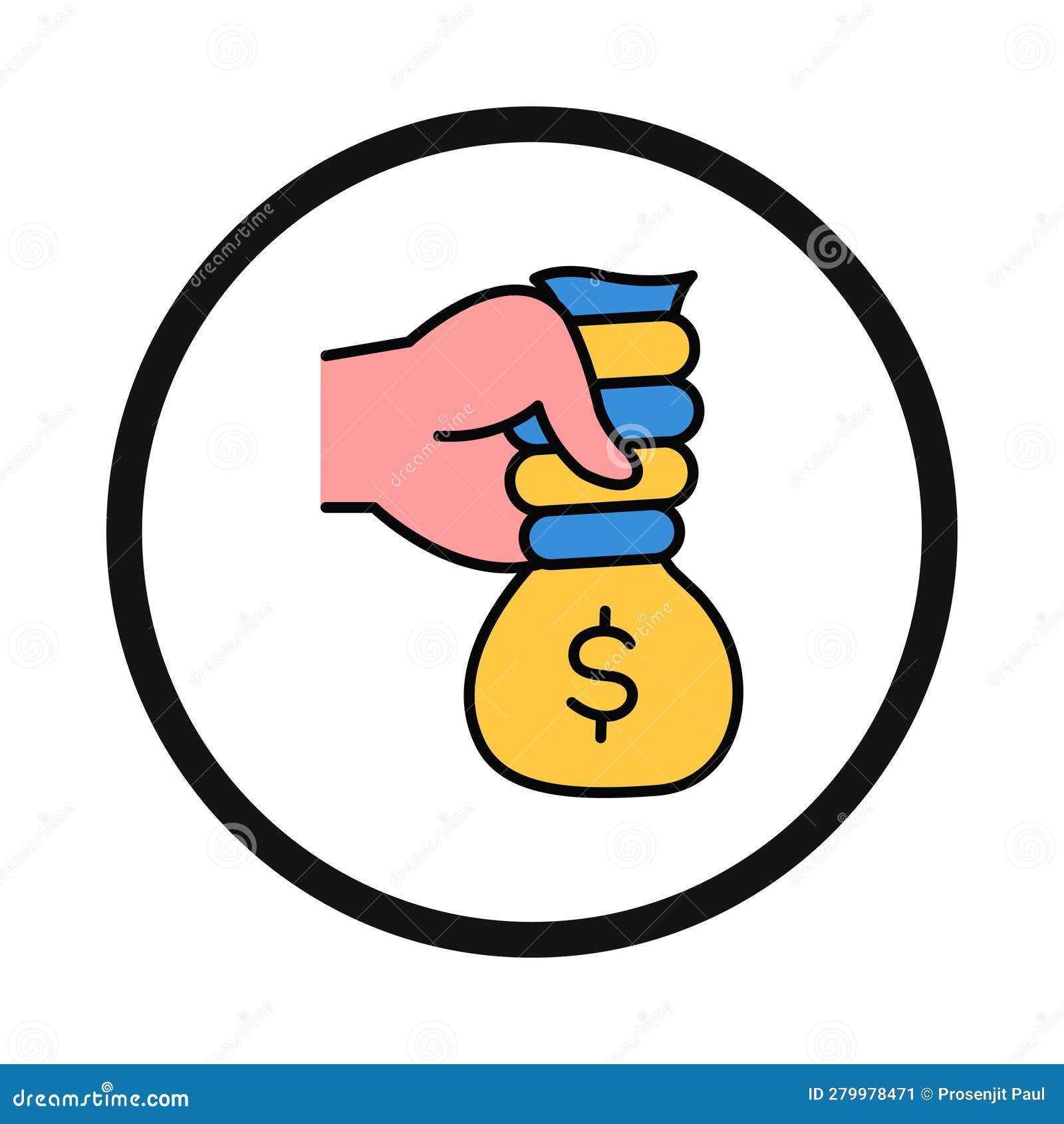 Money, Hand, Hand Over, Money Hand Over Icon Stock Vector ...