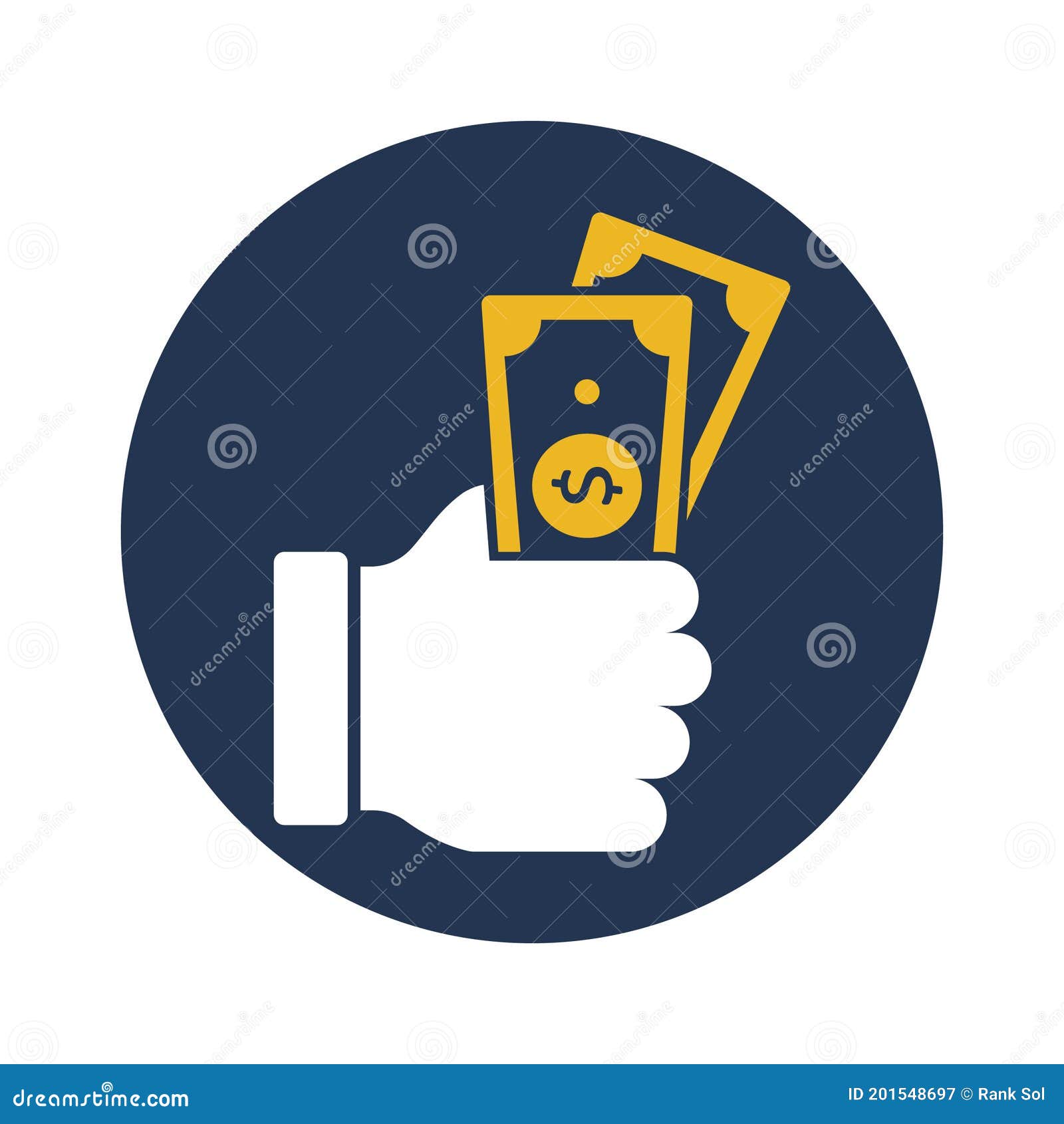 Money Hand Vector Icon Which Can Easily Modify or Edit Stock Vector ...