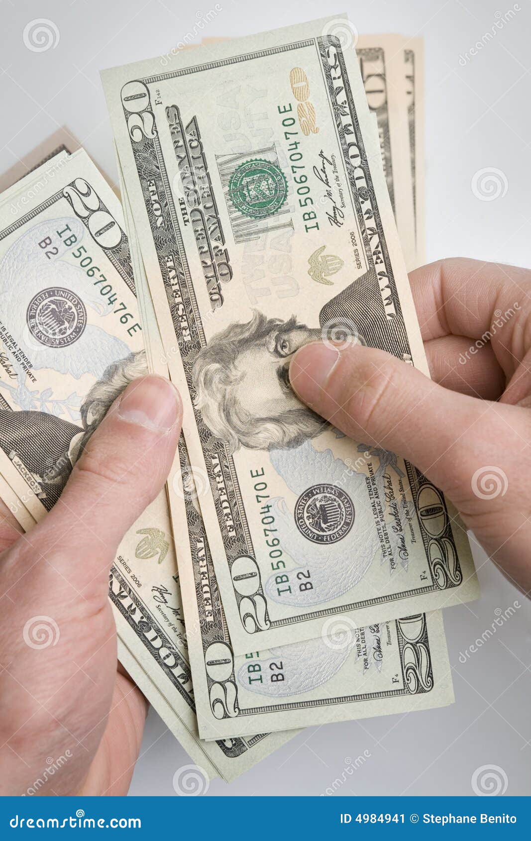 Money in hands. stock image. Image of currency, america - 4984941