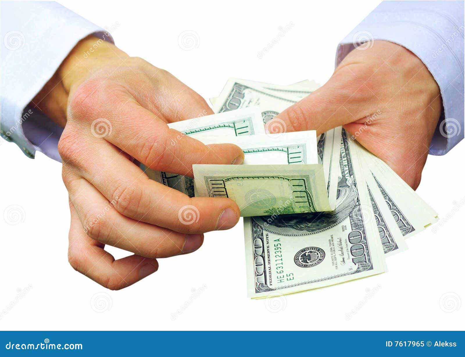 Money in hands stock image. Image of hand, security, flow - 7617965