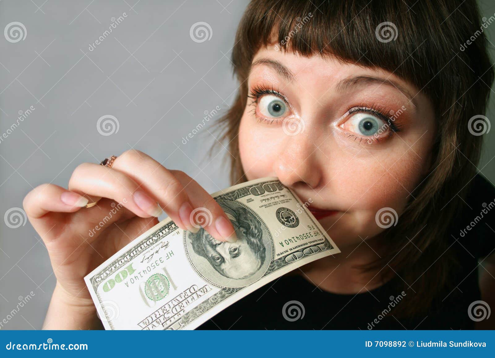 Money has no smell! stock photo. Image of fright, emotion - 7098892