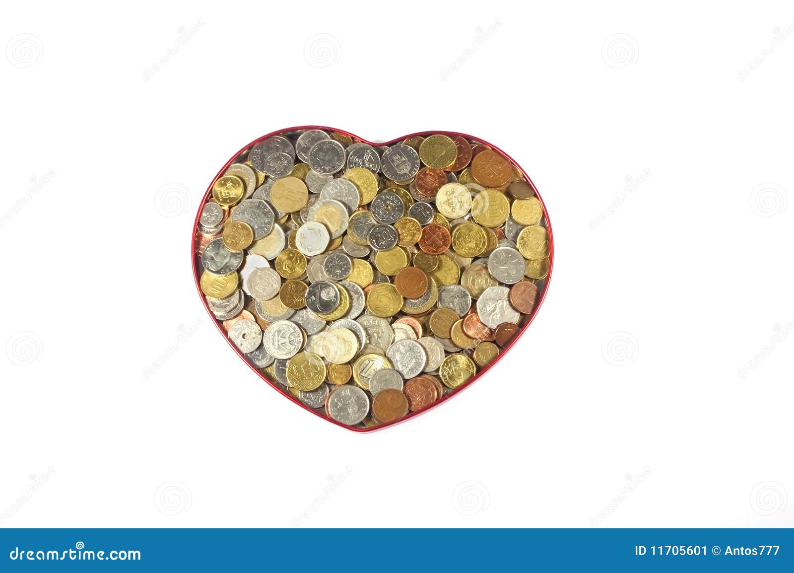 Money in heart stock image. Image of percent, collect - 11705601