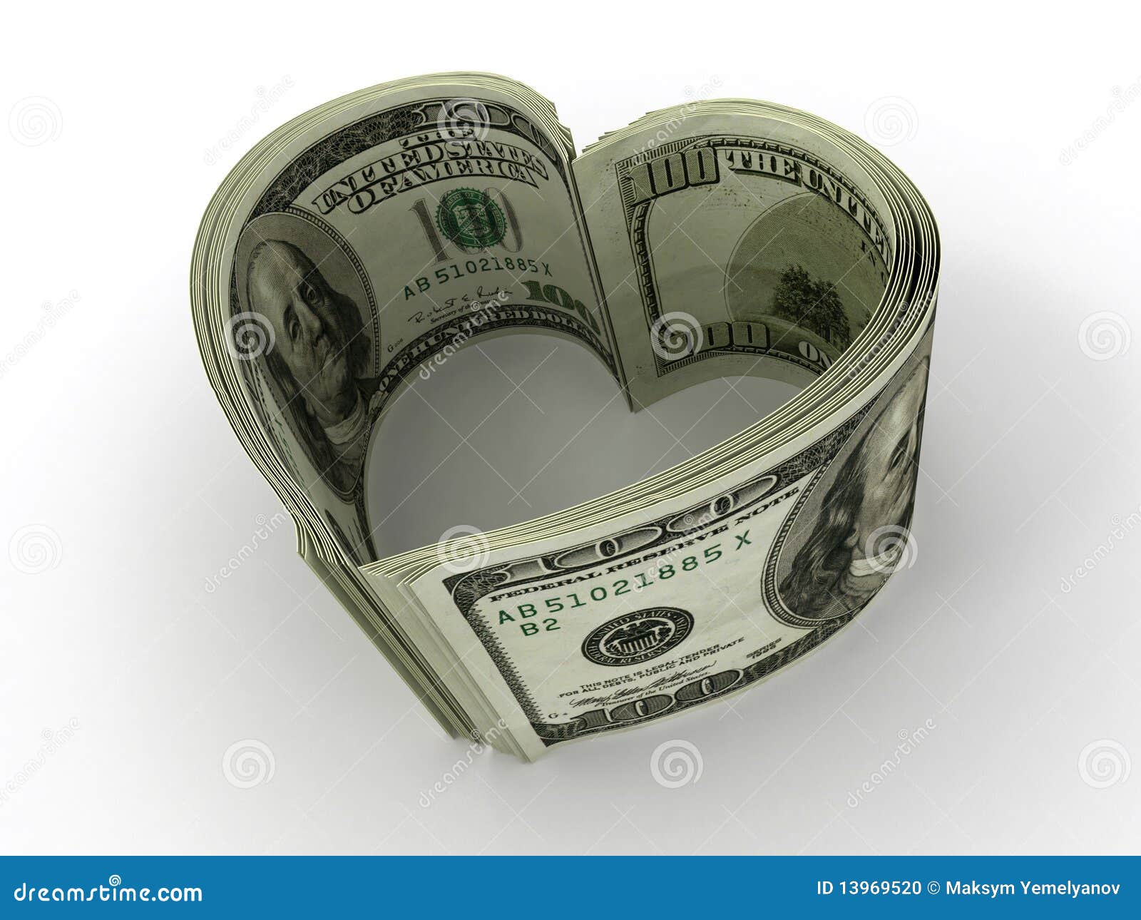 Money. Heart stock illustration. Illustration of number - 13969520