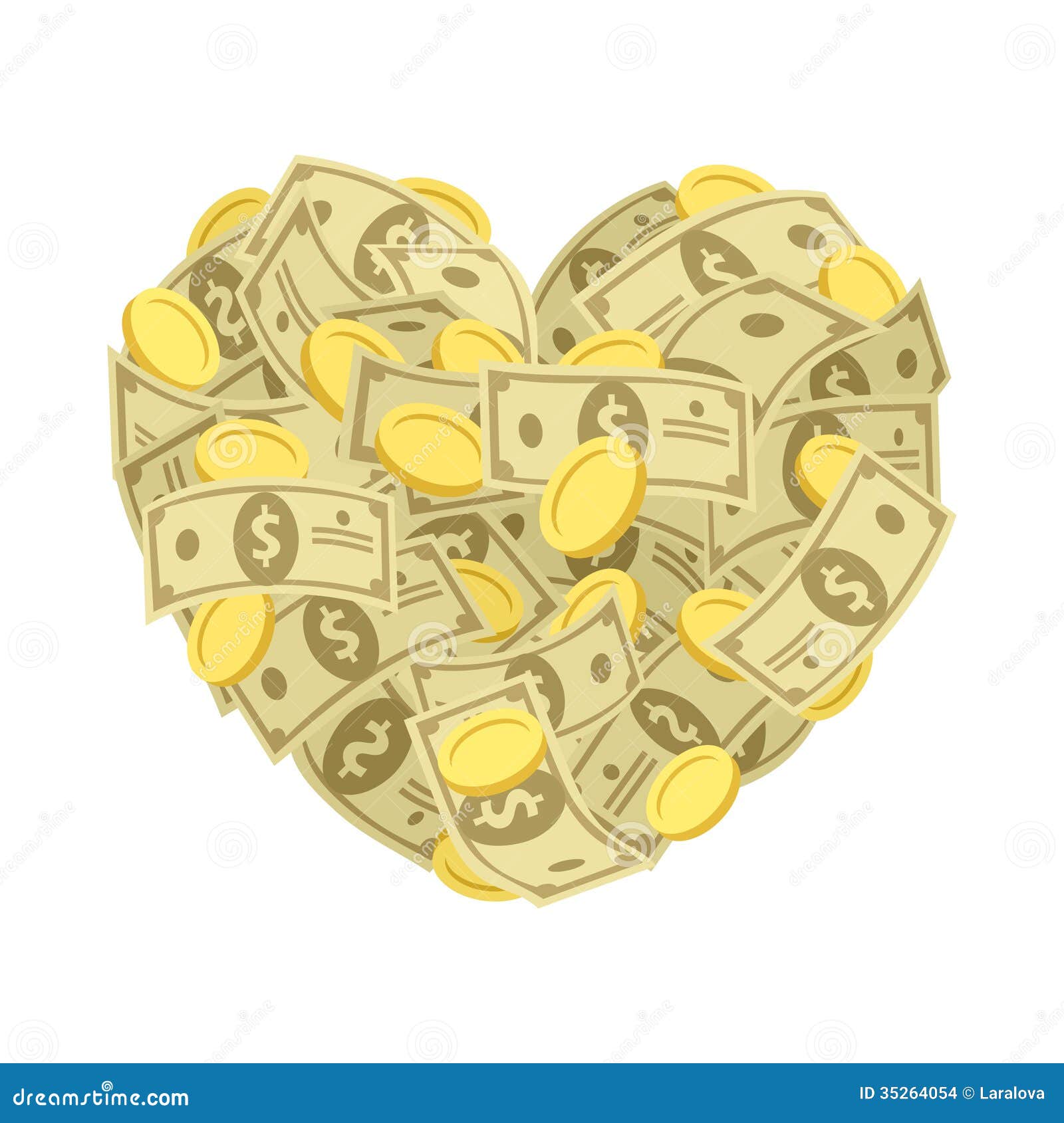 Money Bag With Heart Icon. An Icon Of A Money Bag With A Heart ...