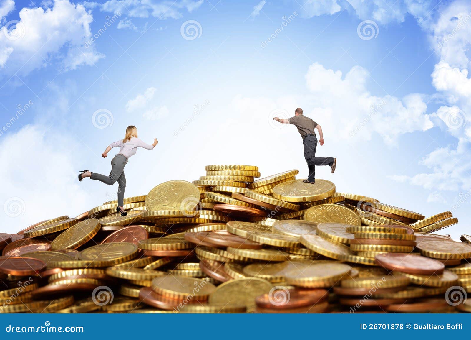 Money Hill Royalty Free Stock Photos - Image: 26701878