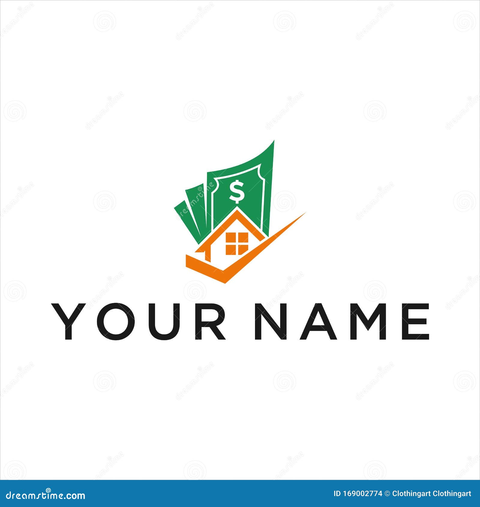 Money and Home Vector Logo Modern Graphics Stock Vector - Illustration ...