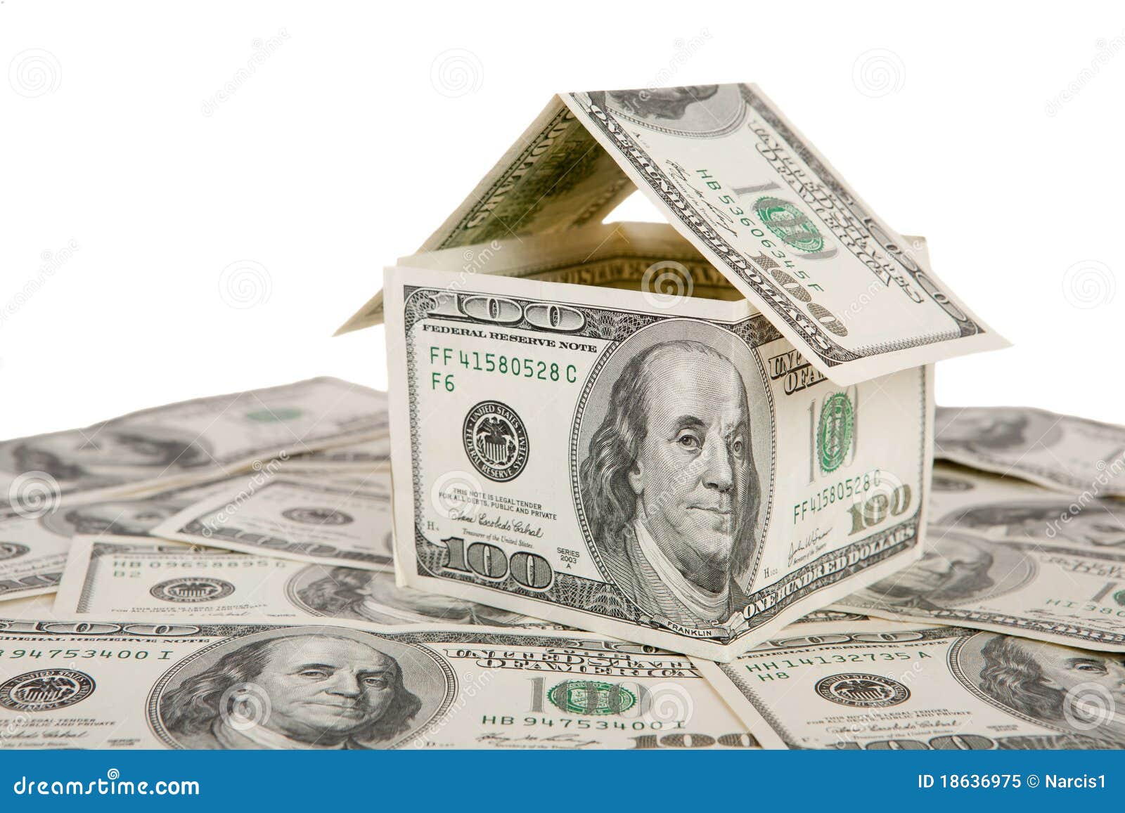 Money house stock image. Image of housing, design, loan - 18636975