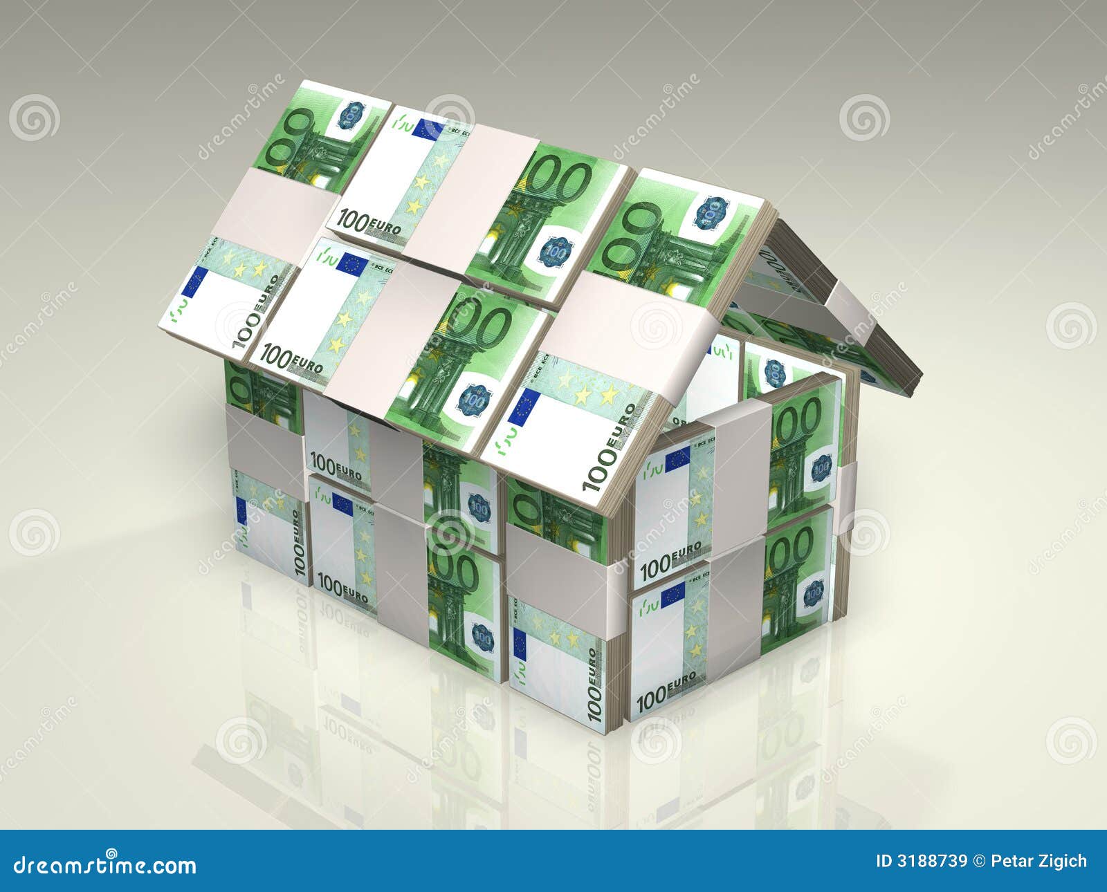 Money - house stock illustration. Illustration of dollar - 3188739