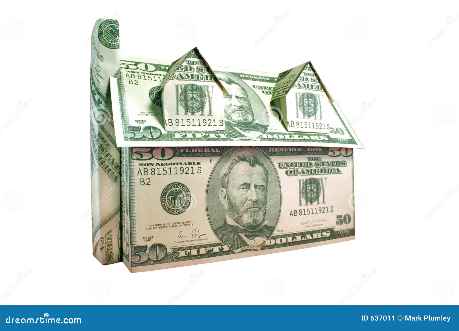 Money House Clipping Path stock image. Image of money, america - 637011