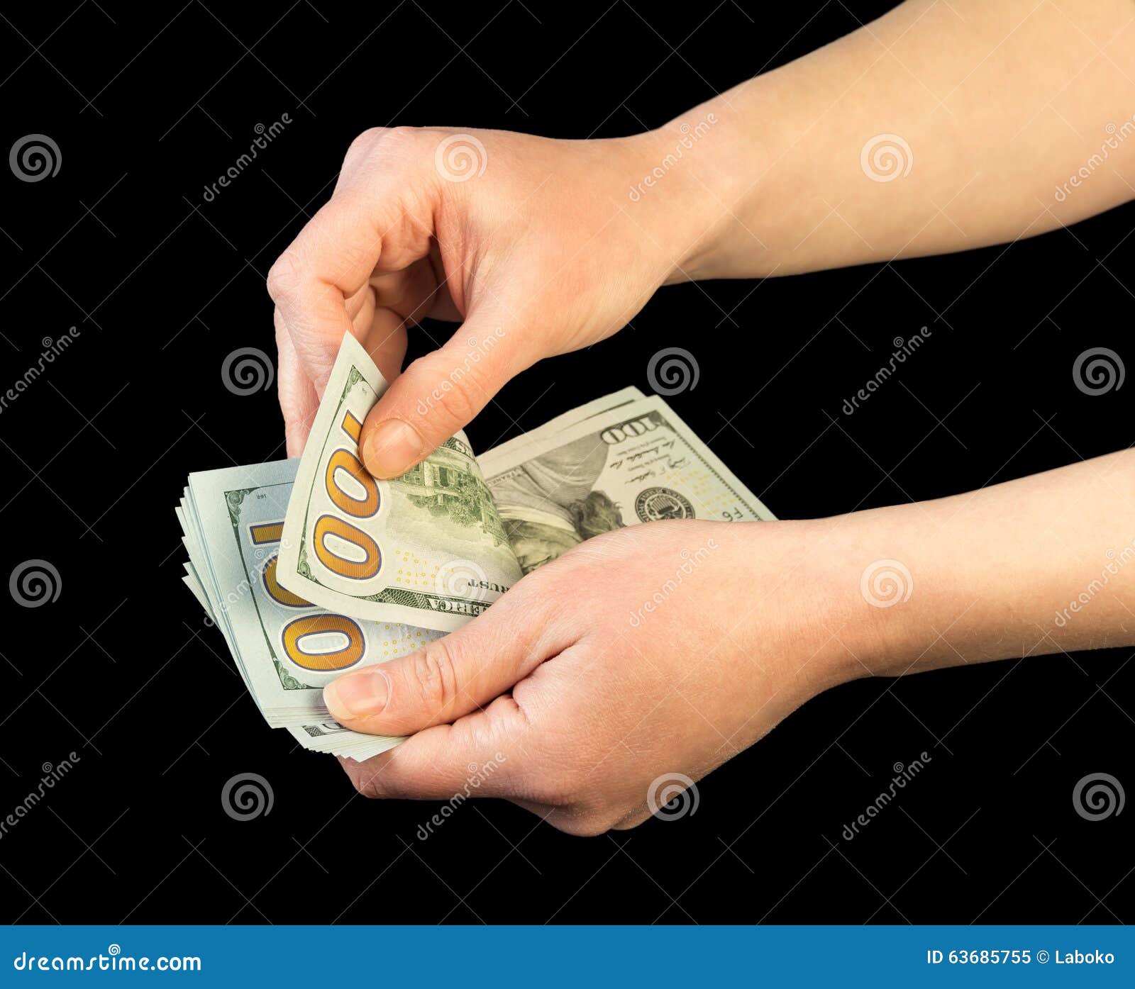Money in human hands stock image. Image of exchange, euro - 63685755