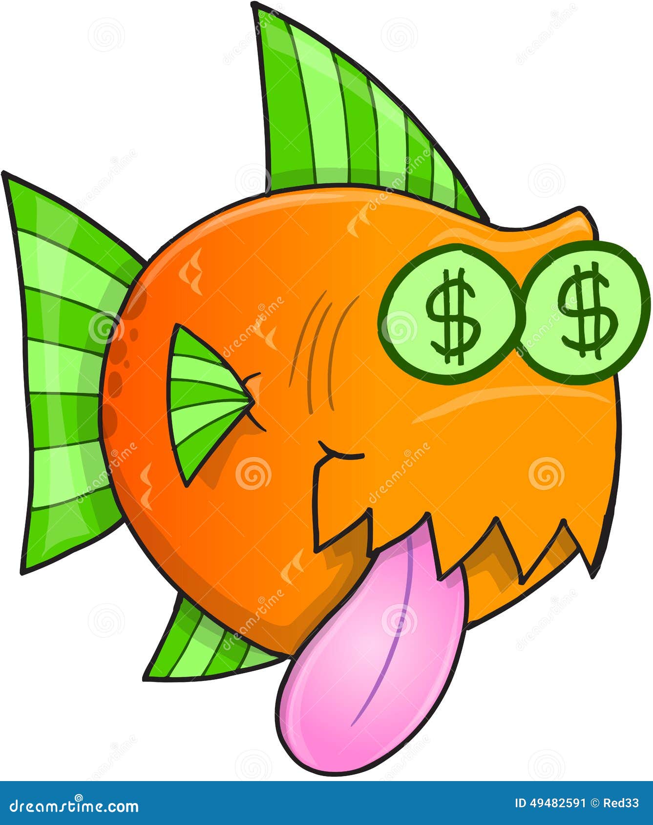 Hungry Fish Cartoon Stock Photo | CartoonDealer.com #16212270