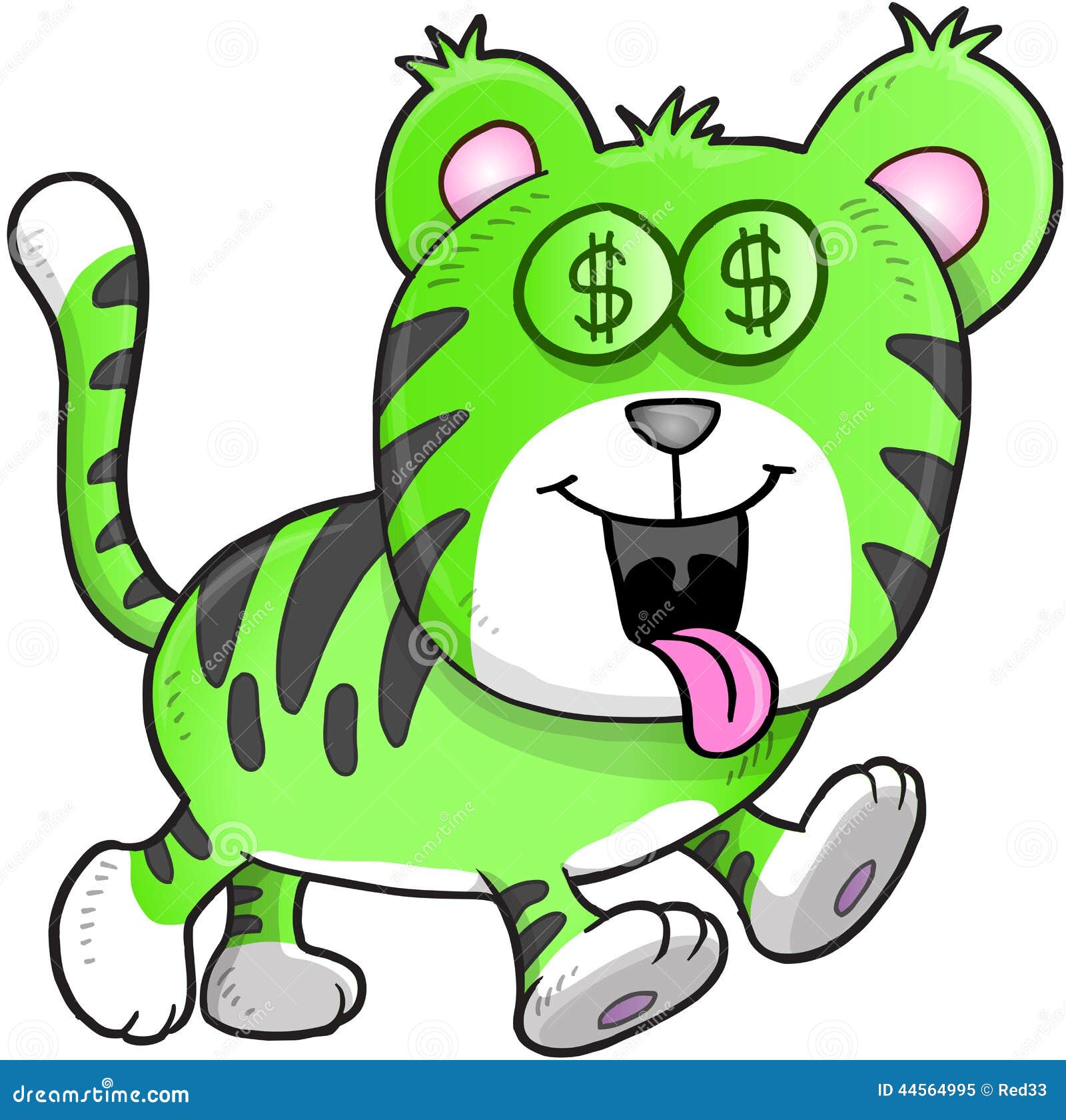 Money Hungry Fish Vector Stock Image | CartoonDealer.com #49185811